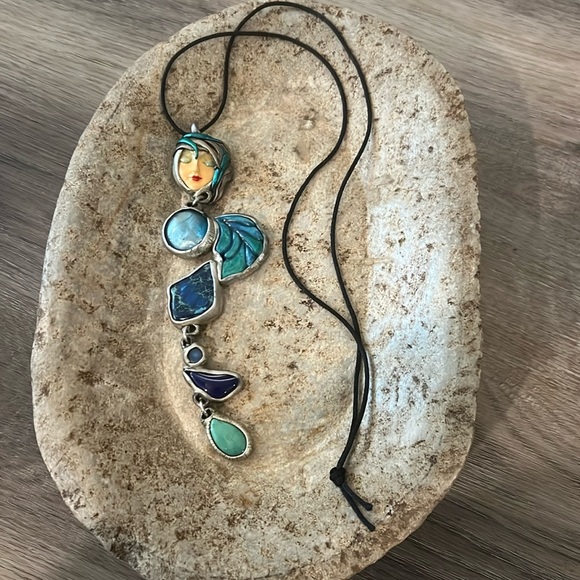 Jewelry | Vintage Sorrentino Statement Stone Lady Necklace | Poshmark